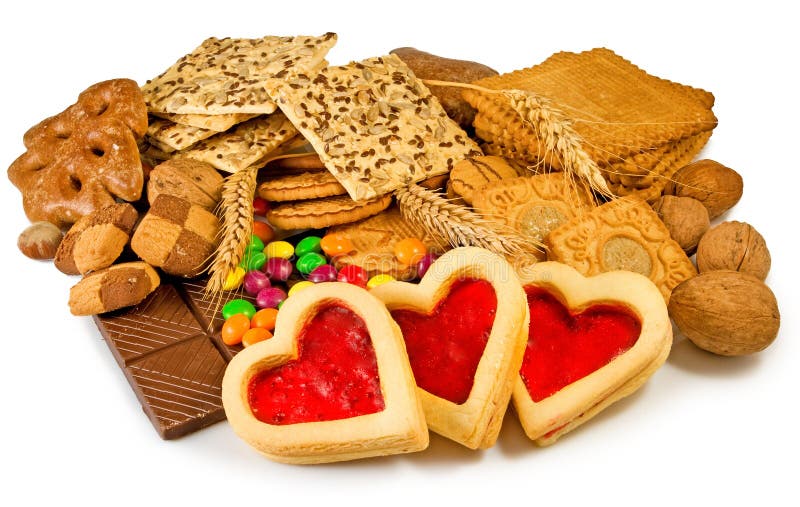 Different biscuits stock image. Image of eating, home - 56458289