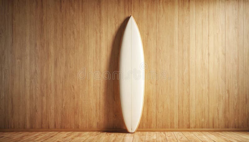Different Blank Surfboards for Wave Surfing Standing in a Row on a Wall ...