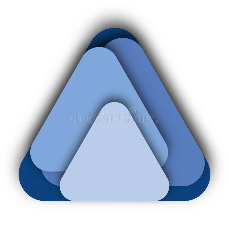 Different Blue Triangles Vector Icon Stock Vector - Illustration of ...
