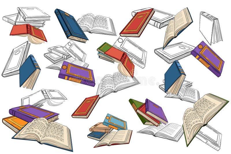 Books Falling Stock Illustrations – 435 Books Falling Stock ...