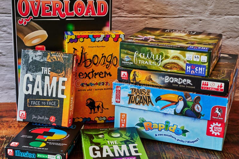 Different Boxes of Board Games Editorial Image - Image of enjoyment ...