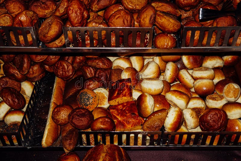Different Bread Rolls on the Table Bakeries Stock Photo - Image of ...