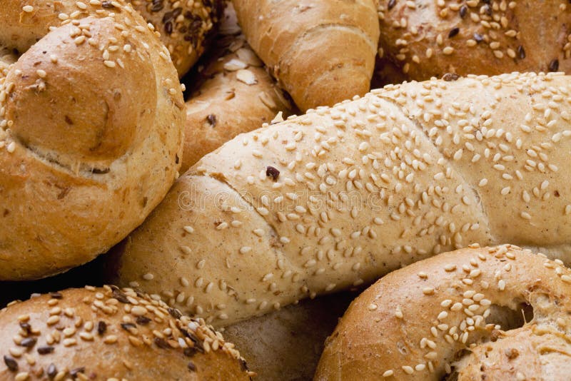 Different Breads and Rolls from Bakery Stock Image - Image of studio ...