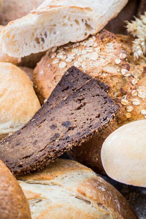 Different Breads in Several Sizes Stock Photo - Image of white, breads ...
