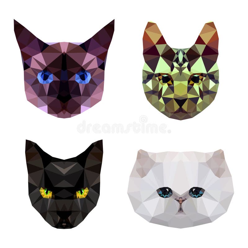 Triangular Cats Stock Illustrations – 48 Triangular Cats Stock ...