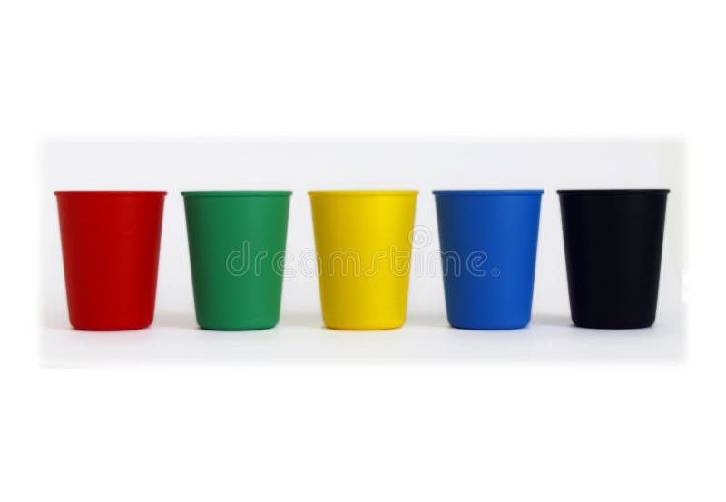 Different Bucket Pot Color Plastic Stock Photo - Image of colorful ...