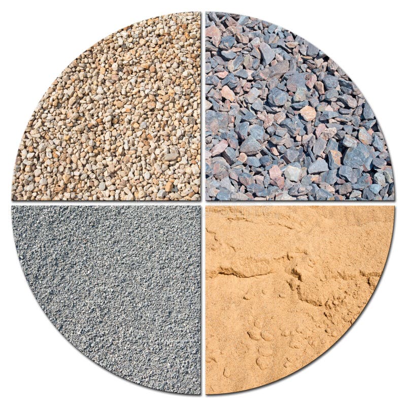 Different Building Materials in a Collage Stock Image - Image of road ...