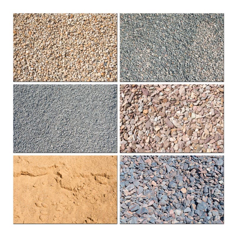 Different Building Materials in a Collage Stock Photo - Image of ...