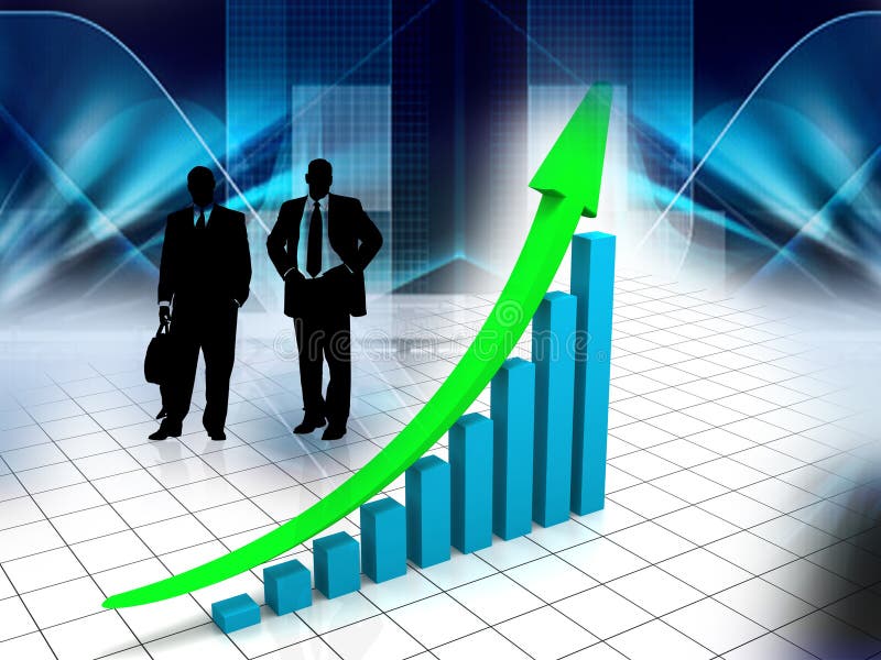Business Graph stock illustration. Illustration of graph - 9498302