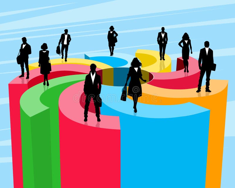 Different Candidates for the Position Stock Vector - Illustration of ...