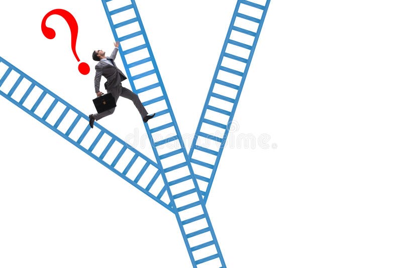 Different Career Path Concept with Businessman Stock Photo - Image of ...