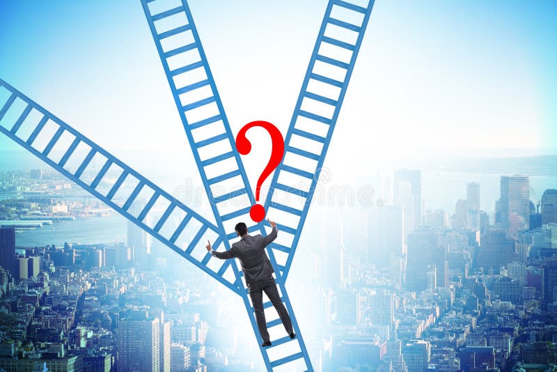 Different Career Path Concept with Businessman Stock Photo - Image of ...