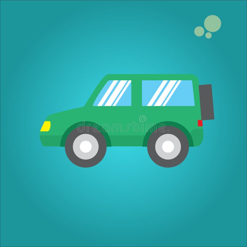 Different Cars. Side View. Flat Style Stock Vector - Illustration of ...