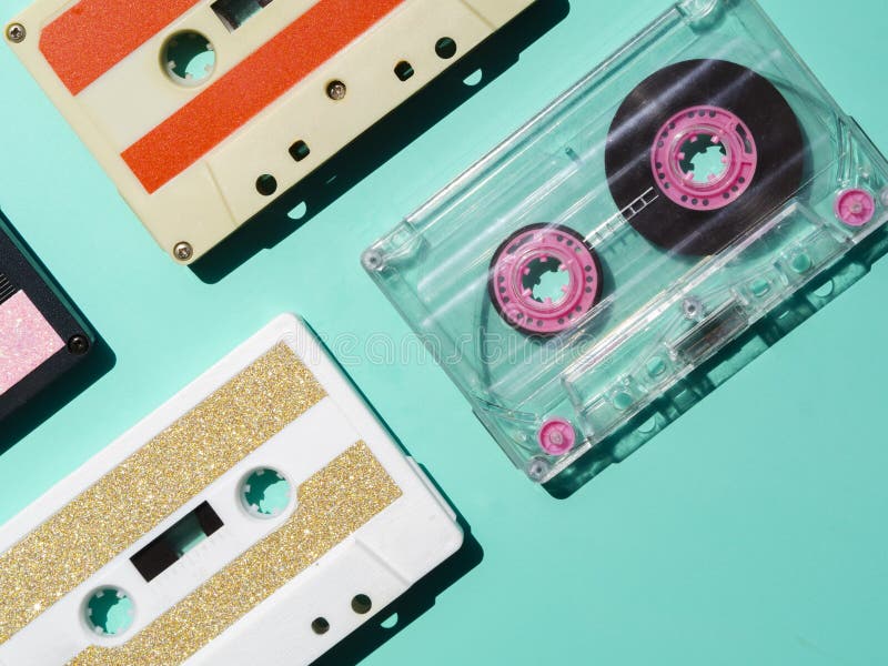 Different Cassette Tape Types Spotlight. High Quality Photo Stock Photo ...
