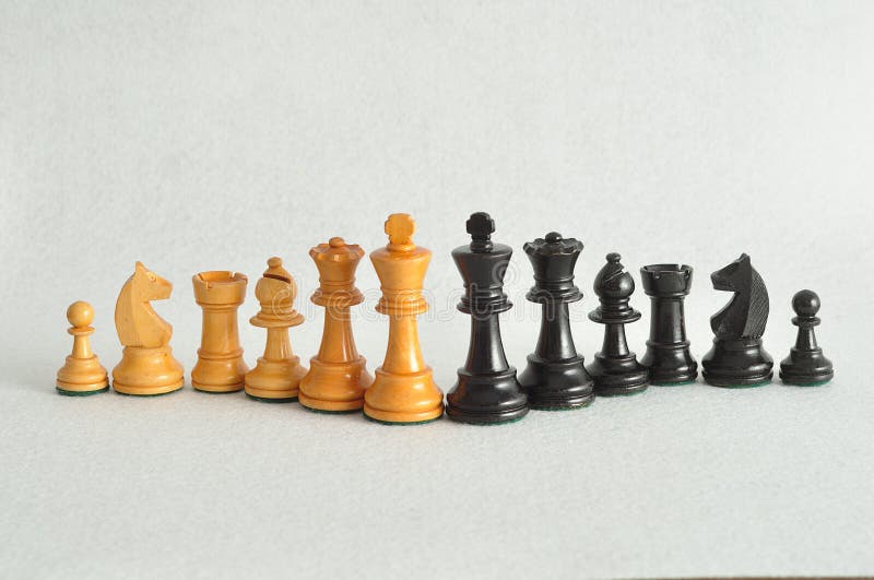 Different Chess Pieces Isolated on a White Background Stock Photo ...