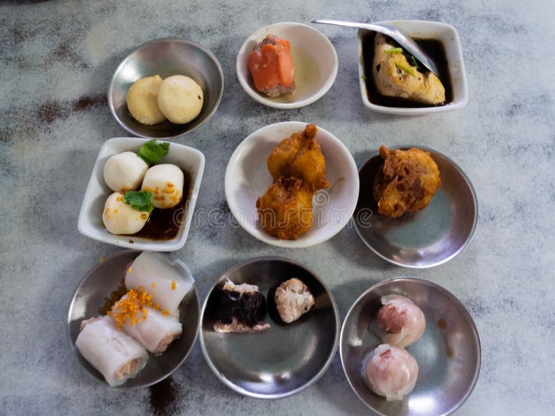 Samples of Different Chinese Dishes Stock Image - Image of asian ...