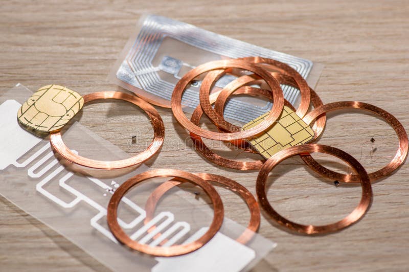 Different Chip Types, Contact Chip, RFID Combination Stock Image ...