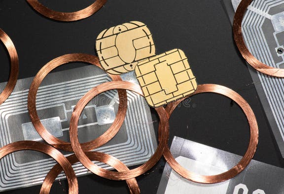 Different Chip Types, Contact Chip, RFID Combination Stock Photo ...