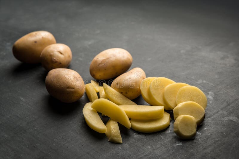 Chopped Potatoes and Cauliflower Stock Photo - Image of cauliflower ...