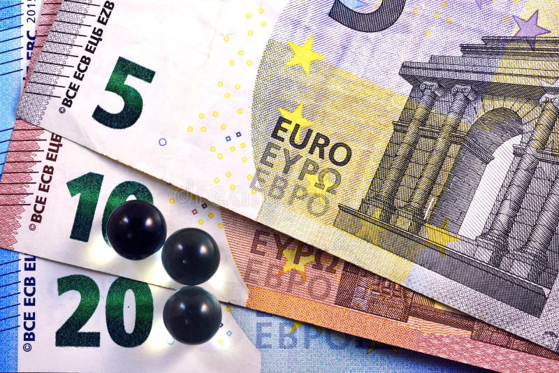 Different Close Up EURO Bank Note and Currency Stock Photo - Image of ...