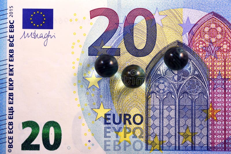 Different Close Up EURO Bank Note and Currency Stock Photo - Image of ...