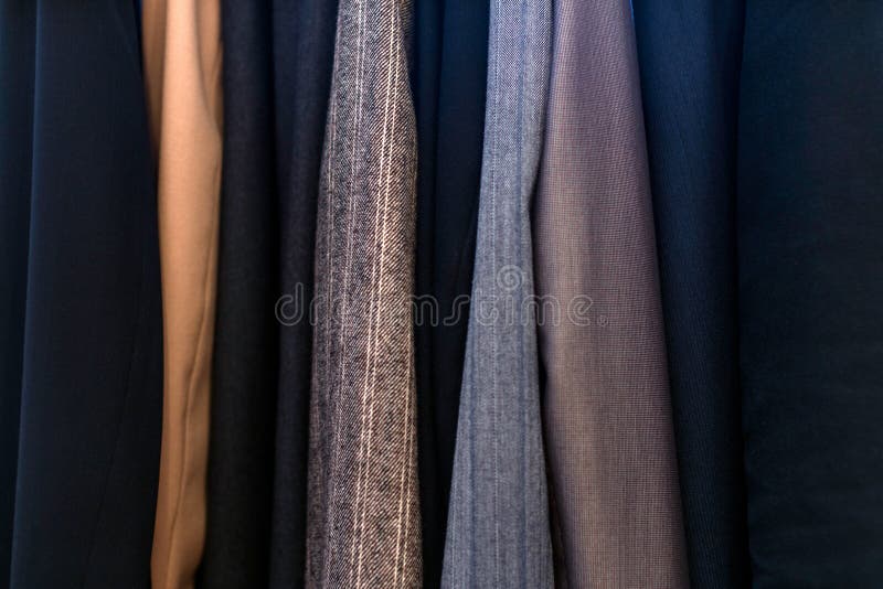 Different Clothing Textures of Fine Cloth at a Tailor Shop. Colo Stock ...