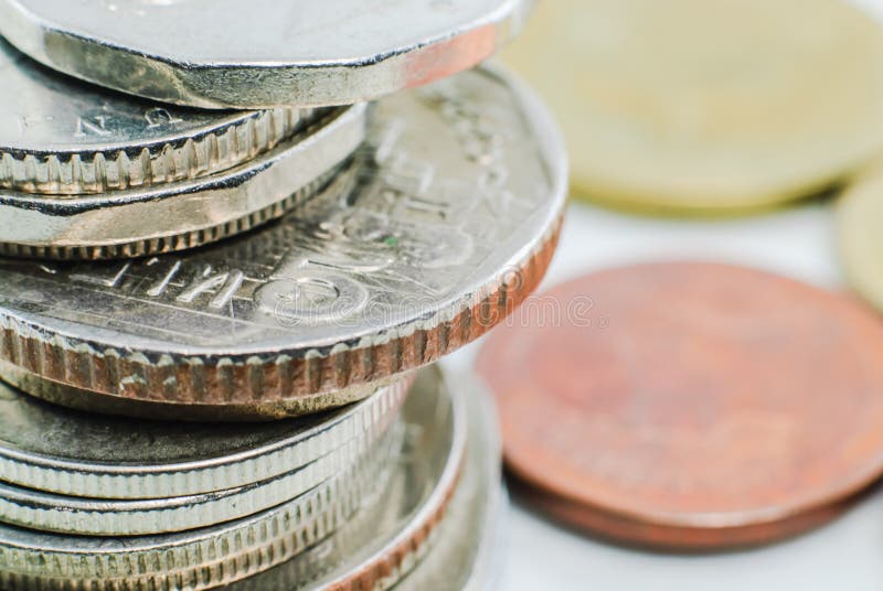 Different coins stock image. Image of coinage, income - 54255839