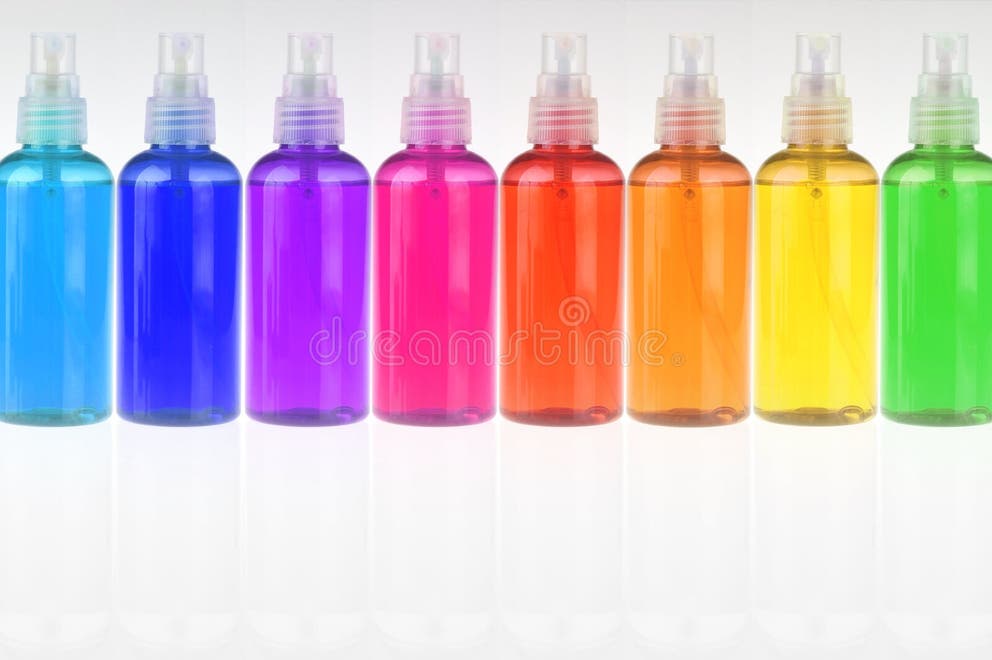 Different color bottles stock image. Image of cosmetics - 12028825