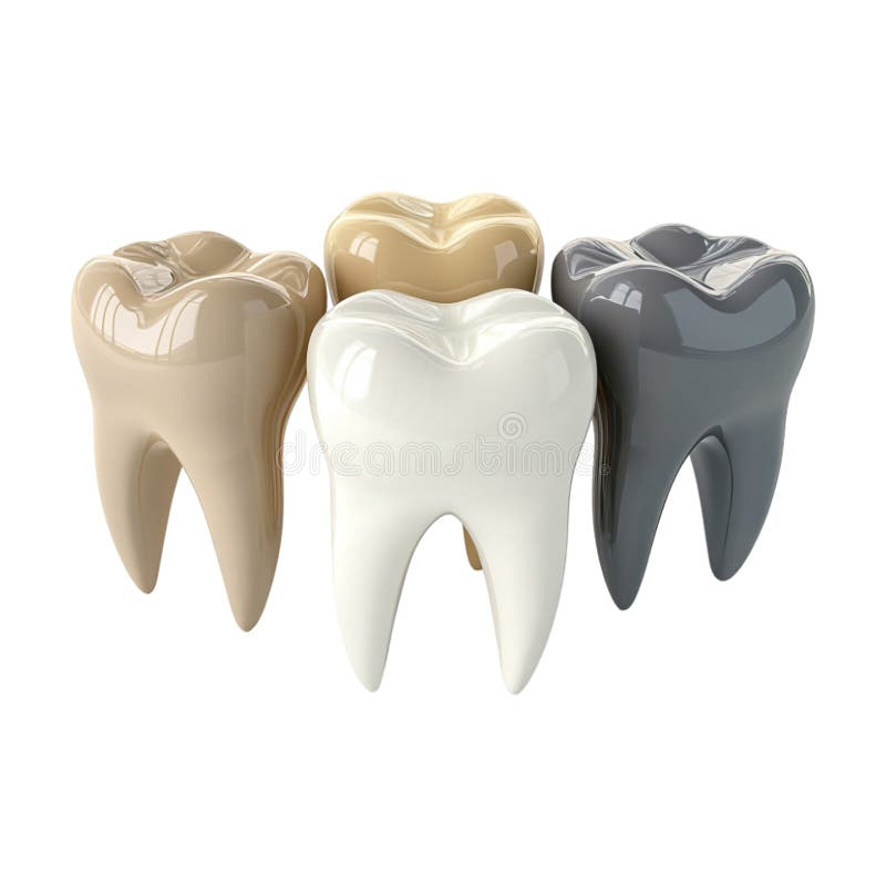 Different Color Dental Teeth on Transparent Background - Ai Generated ...
