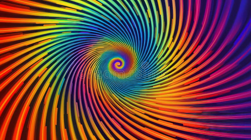 Different Color Forming a Hypnotic and Mesmerize. Generative AI Stock ...