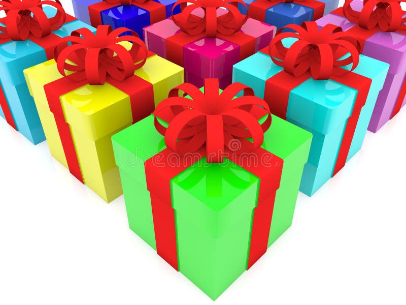 Different Color Gift Boxes Stock Illustrations – 1,201 Different Color ...