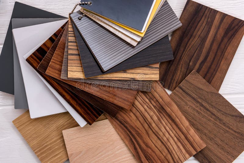 Different Color and Material Samples for House Design Stock Photo ...