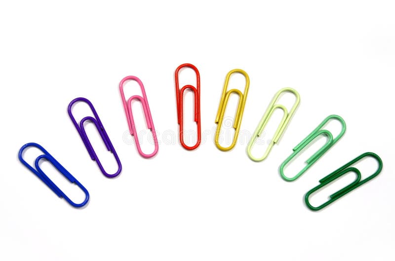 Different Color Paper Clips Stock Image - Image of holder, element: 1957005