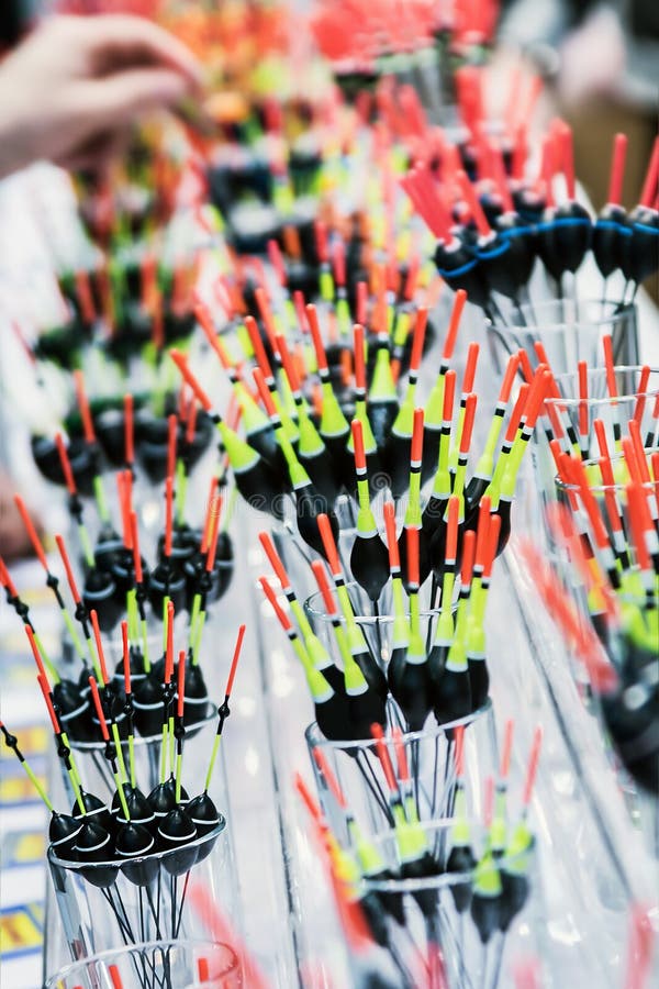 Different in Color and Size Fishing Floats Stock Image - Image of ...