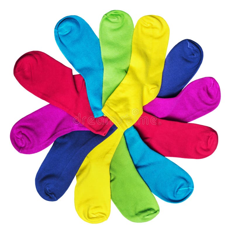 Socks of different colors stock image. Image of season - 85426105