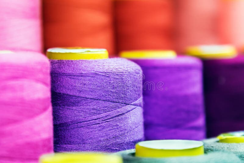648 Different Color Spools Thread Textile Industry Background Stock ...