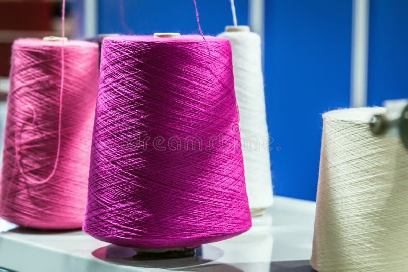 Different Color Threads on the Sewing Machine Stock Photo - Image of ...