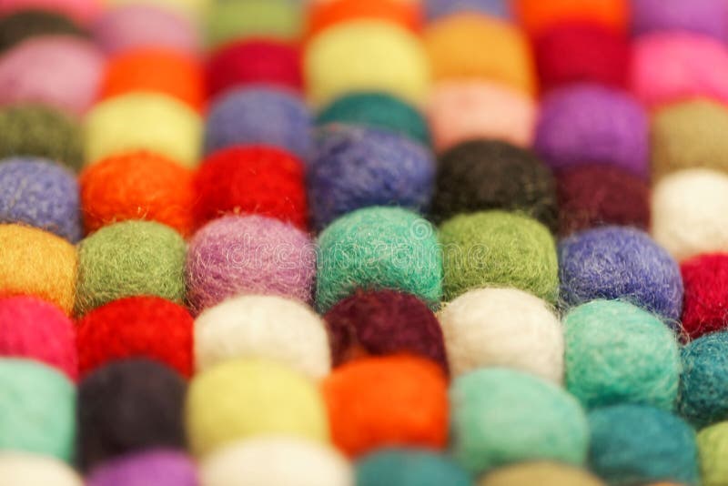 Different Colored Balls of Wool Stock Image - Image of cotton, handwork ...