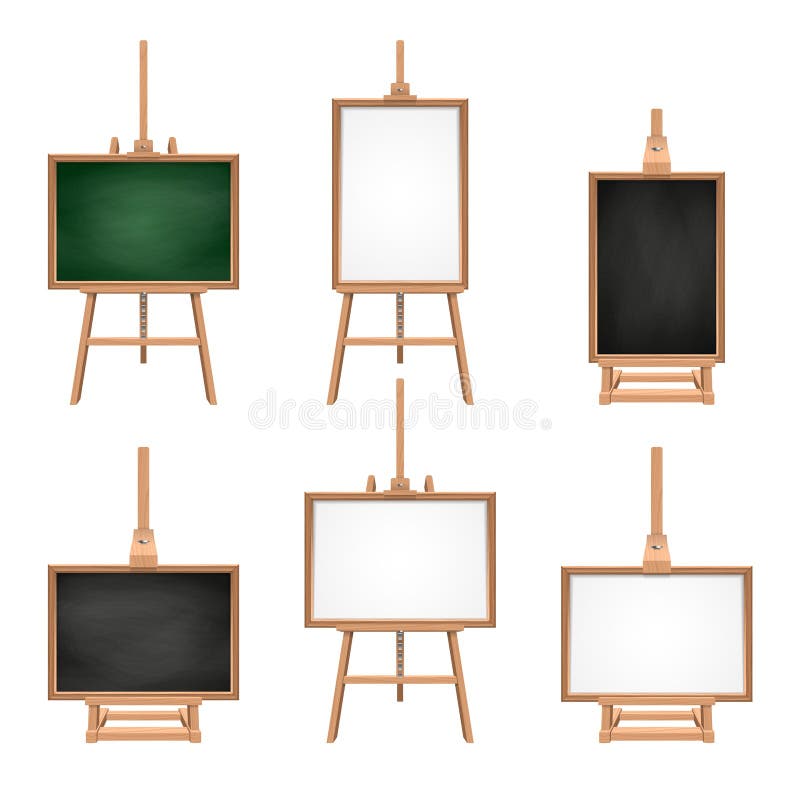 Different Colored Easels Stock Illustrations – 8 Different Colored ...