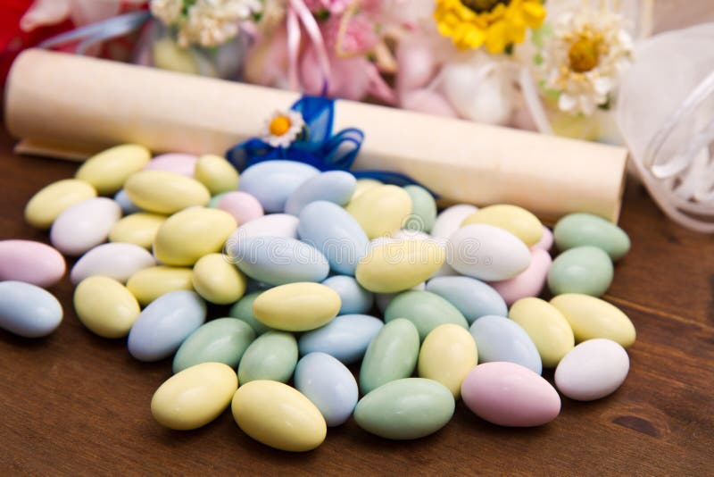 Different Colored Candy Favor Stock Image - Image of celebration, favor ...