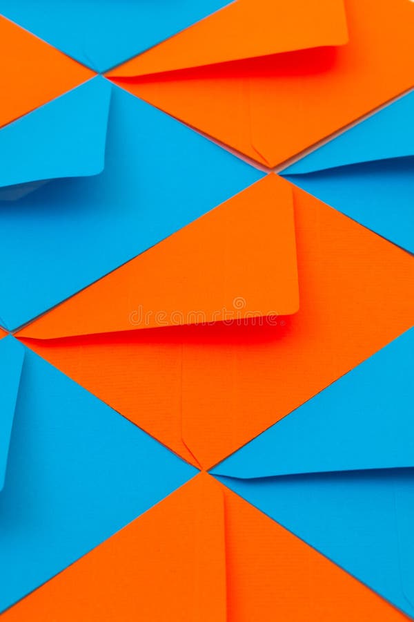 Different Colored Envelopes on the Table Stock Photo - Image of copy ...