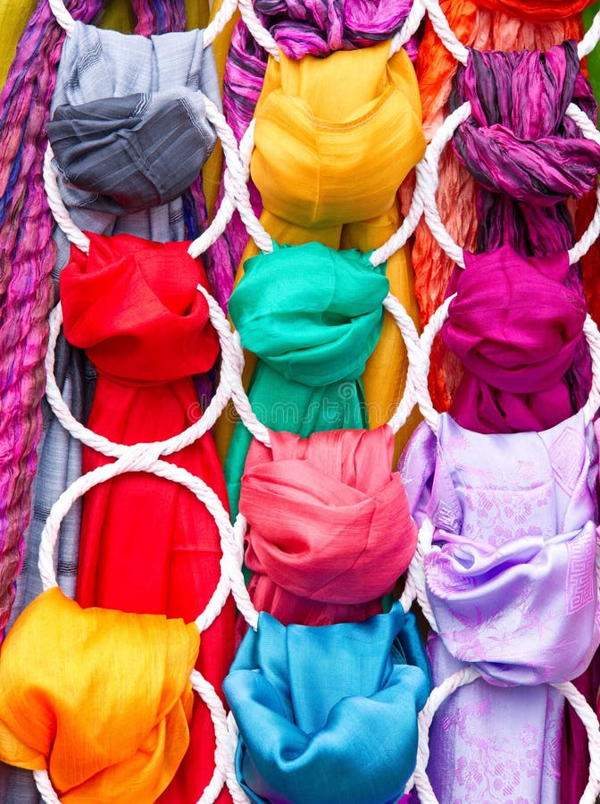 Different colored fabrics stock image. Image of background - 33017183
