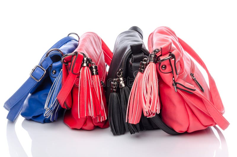 Different colored handbags stock image. Image of purse - 58687705