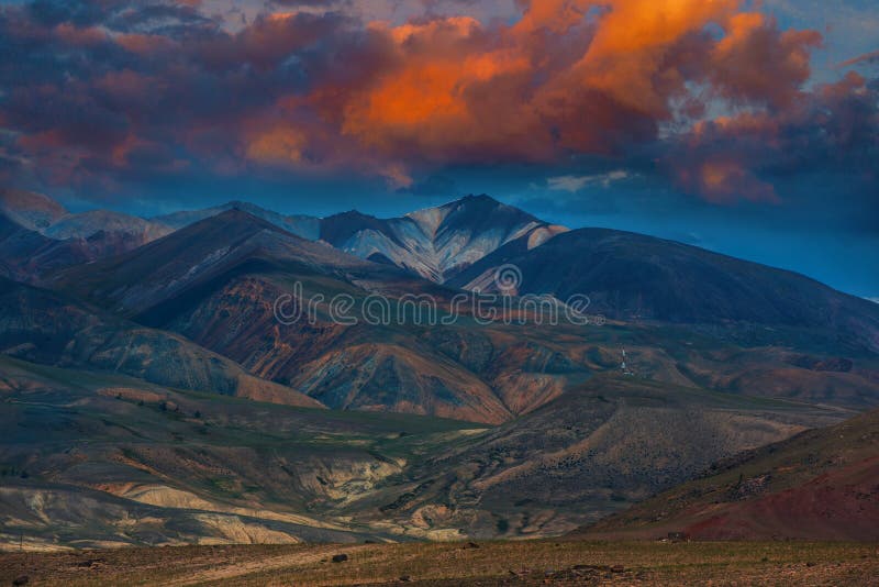 Different Colored Mountains Stock Photo - Image of panoramic, natural ...