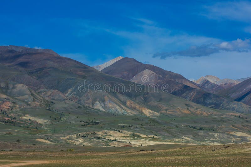 Different Colored Mountains Stock Photo - Image of landscape, altai ...