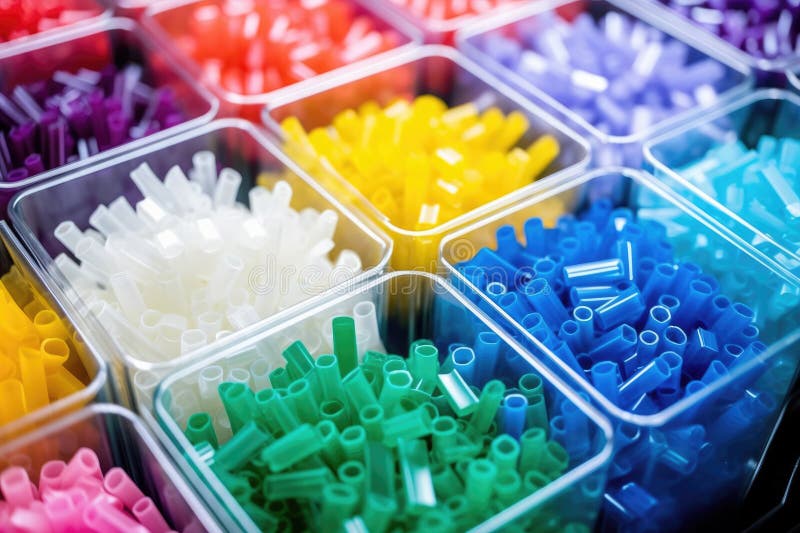 Different Colored Plastics Ready for Injection Moulding Stock Image ...