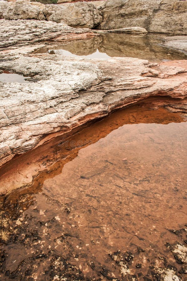 Different Colored Rock Layers Stock Image - Image of materials, hill ...