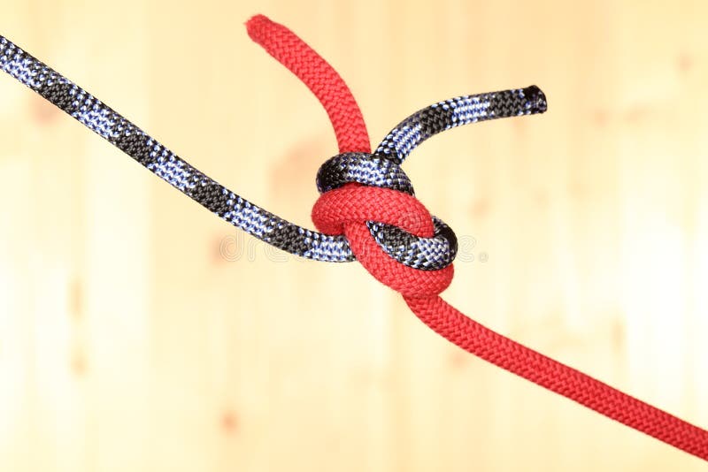 Two ropes with knot stock image. Image of bend, closeup - 68467637