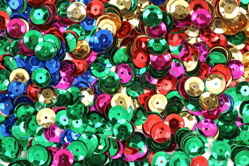 Different Colored Sequins for Craft Use Stock Photo - Image of hobby ...