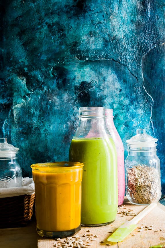 Different colored soup stock image. Image of homemade - 157493011